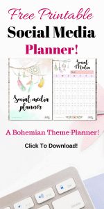 Free Social Media Blog Planner - This Little Nest