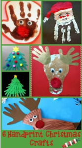6 Hand Print Christmas Crafts For Kids To Make - This Little Nest