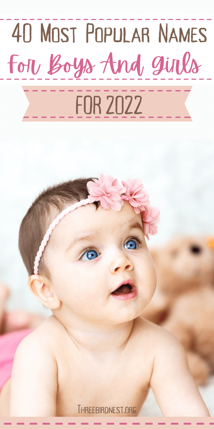 40 Most Popular And Trending Baby Names For 2022 - This Little Nest