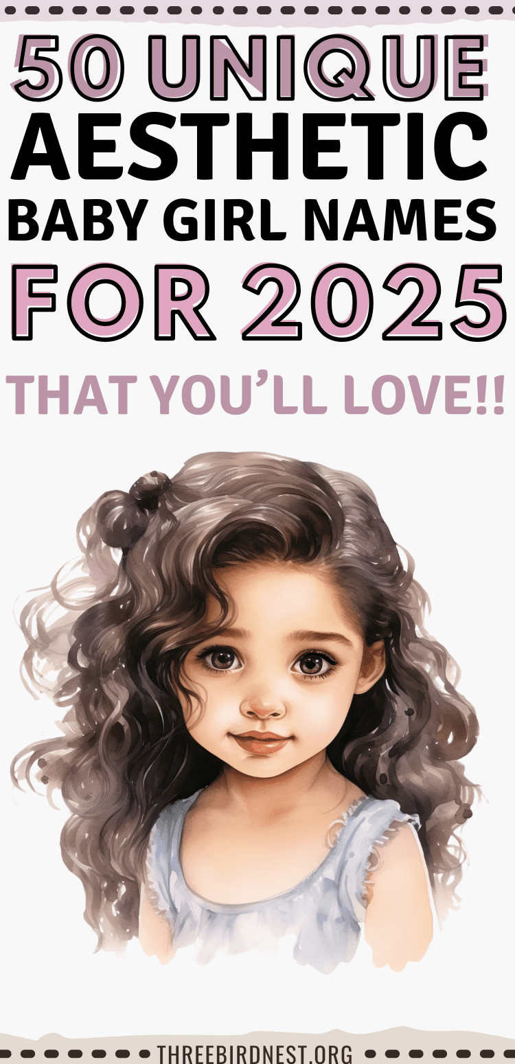 50 Aesthetic Baby Girl Names and Their Stories - This Little Nest