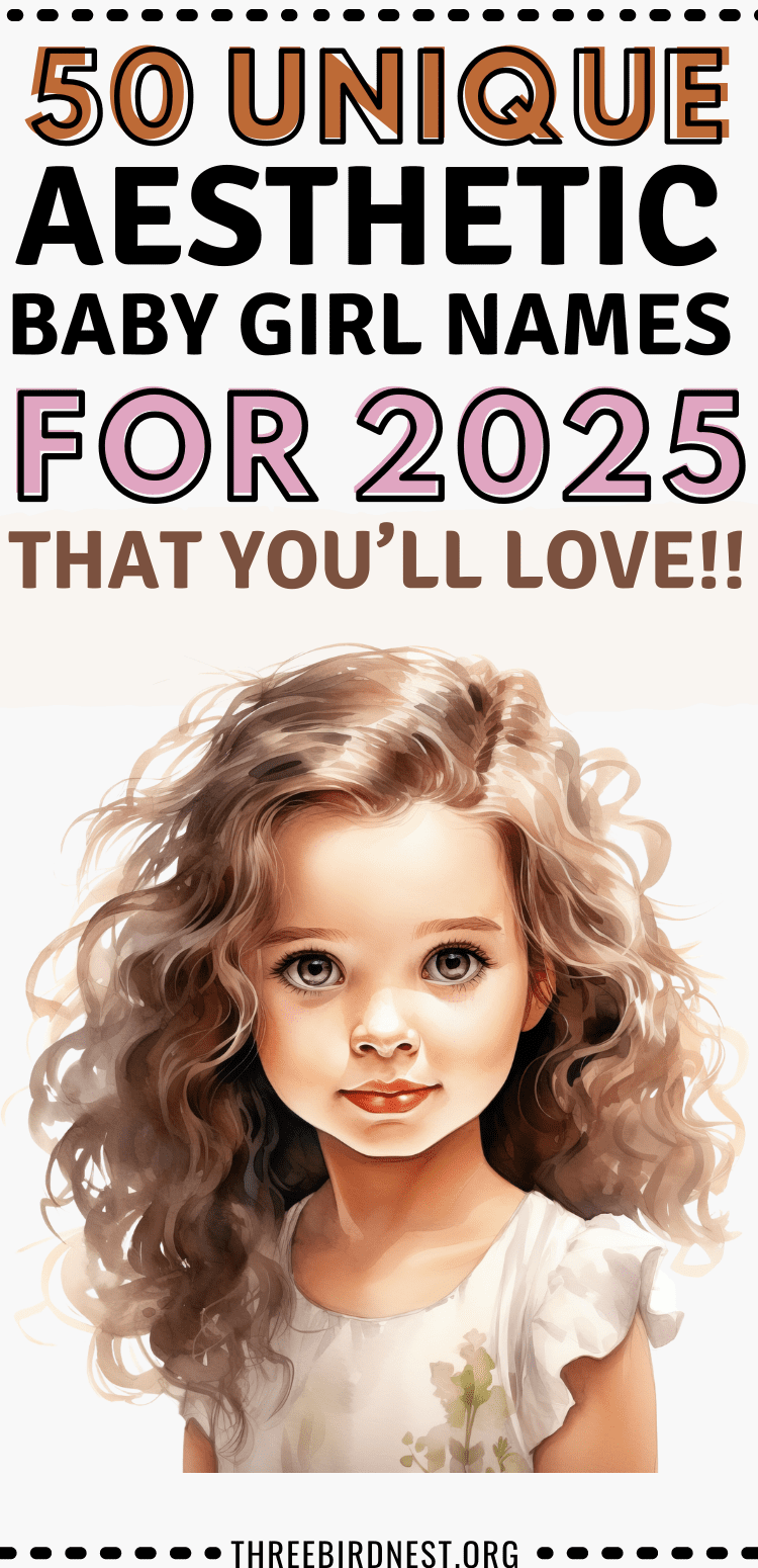 50 Aesthetic Baby Girl Names and Their Stories - This Little Nest