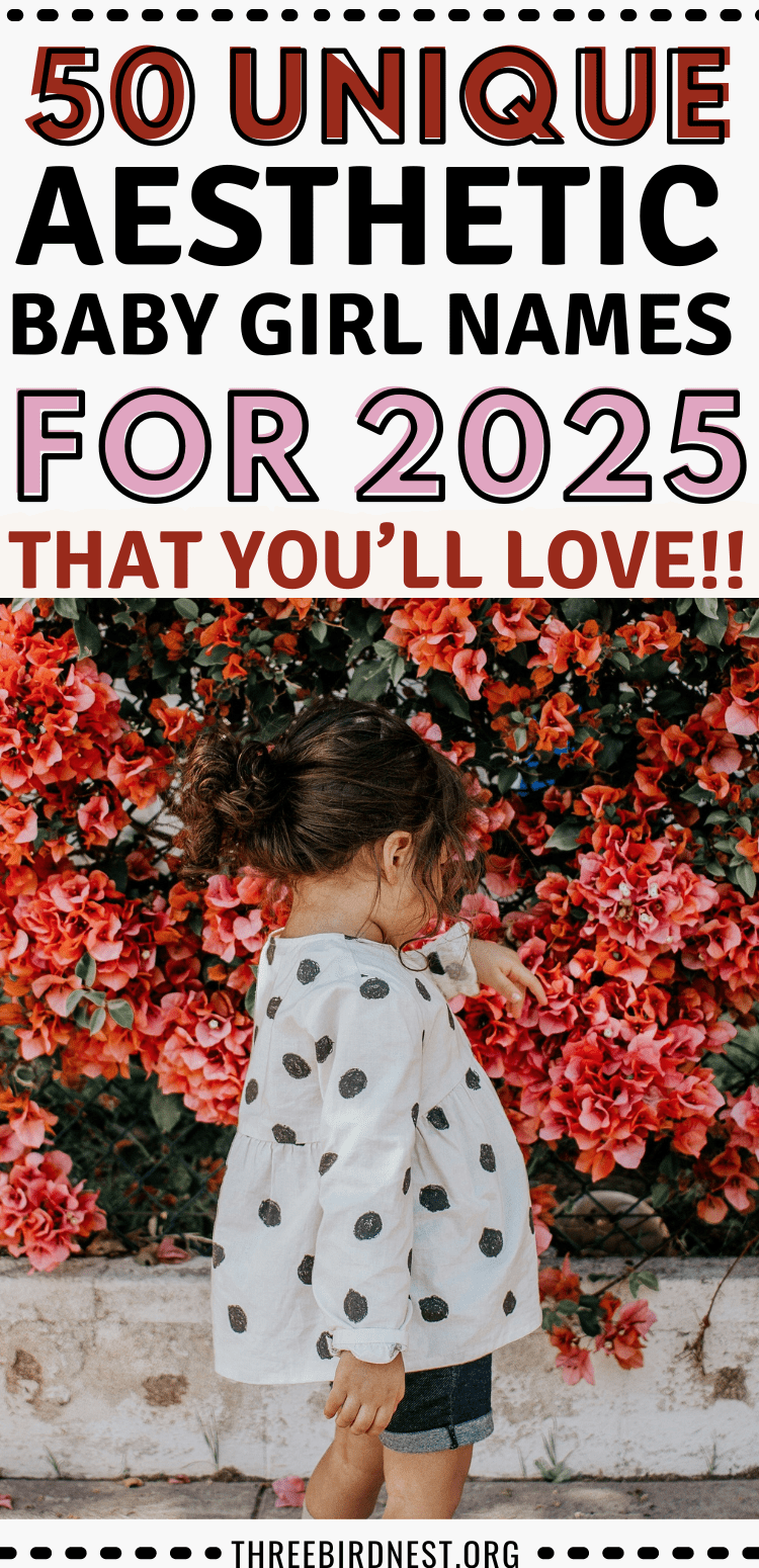 50 Aesthetic Baby Girl Names and Their Stories - This Little Nest